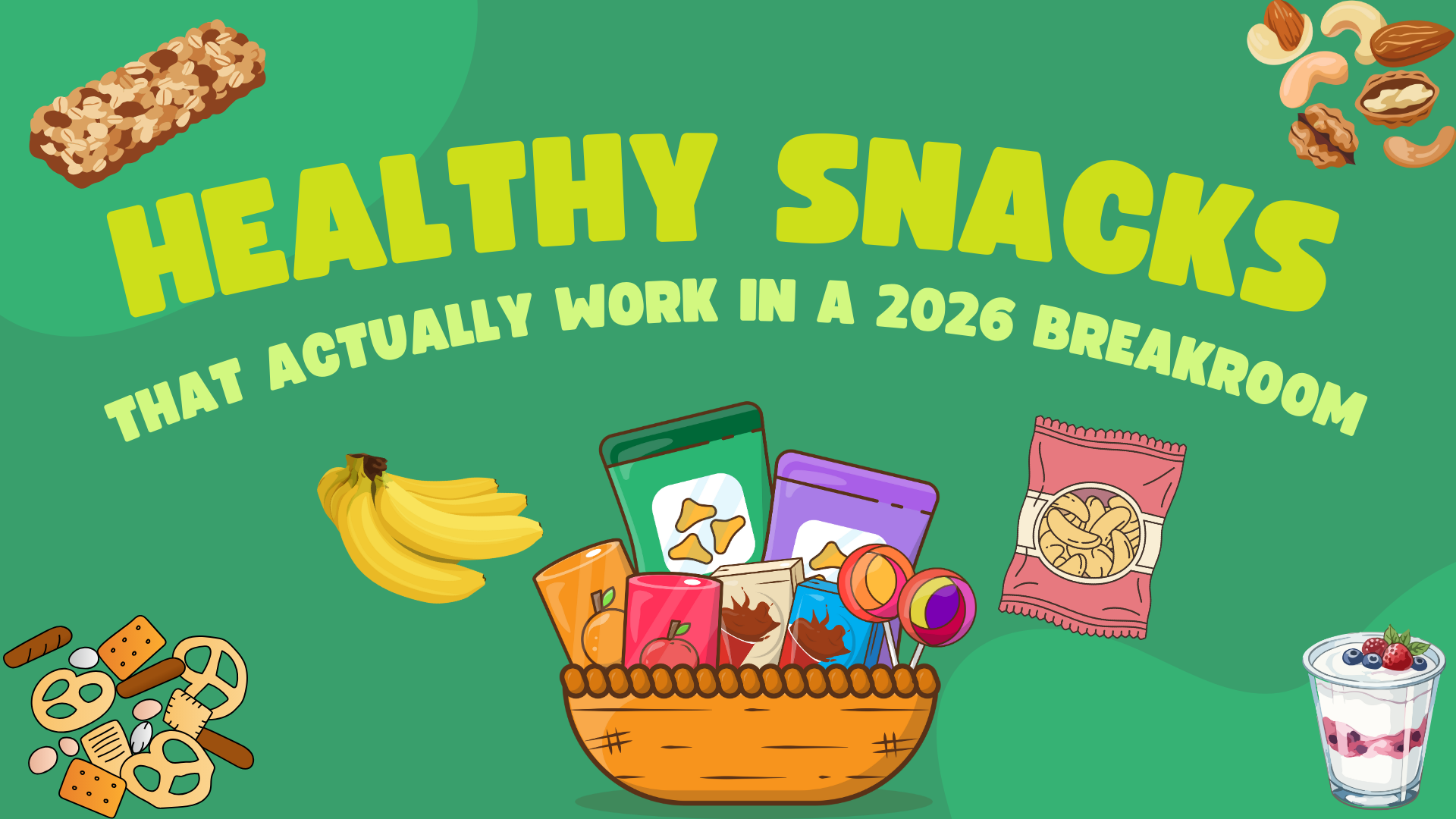 Healthy Snacks That Actually Work in a 2026 Breakroom | Coolbreakrooms